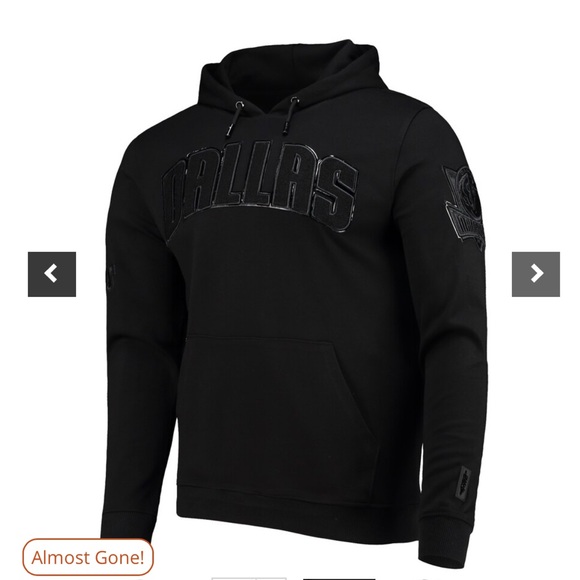 Shirts | Nwt Prostandard Triple Black Dallas Mavericks Hooded ...